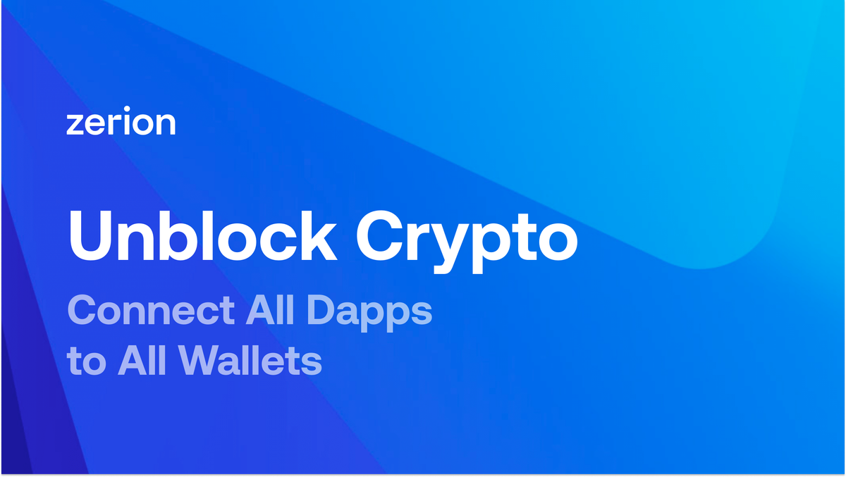 Unblock Crypto: Connect All Dapps to All Wallets