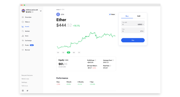 Profit and Loss: Now on Zerion